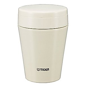 Tiger Stainless Steel Vacuum Insulated Soup Cup, 12-Ounce, Cauliflower White