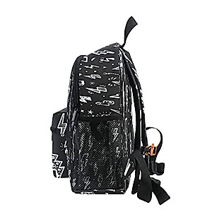 Aflyko Kids Backpack Lightning Bolts Doodle Daycare Kindergarten Daypack Toddler Travel Girls Boys Waterproof Preschool Bag 10" × 4" × 12"