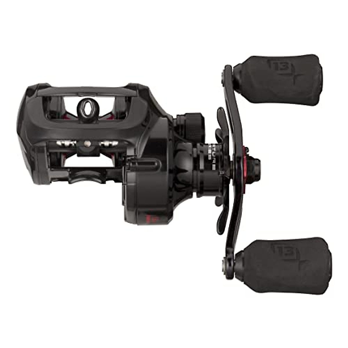 13 FISHING - Inception G2 Baitcast Reel - 7.3:1 Gear Ratio - Left Hand Retrieve (Fresh) - ING2-7.3-LH, Black