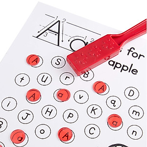 Magnetic Bingo Wands and Translucent Chips|Easy to Pick Up Bingo Chips|STEM Kits for Learning, Counting|Multi Color 400 Chips