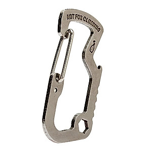 Banner Bonnie Multipurpose Tool Carabiners D Buckle Cap Lifter Sidekick Bottle Opener 1/4" Hex Hole 3pcs
