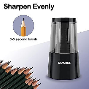 Pencil Sharpener, Electric Pencil Sharpener, Colored Pencil Sharpener, Automatic Pencil Sharpeners Plug in for 6-8mm No.2/Colored Pencils