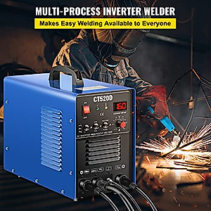 Mophorn TIG/MMA Plasma Cutter CT520D 3 in 1 Combo Welding Machine Tig Welder 200A Arc Welder 200A Plasma Cutter 50A Plasma Cutting Machine Dual Voltage 110 220V