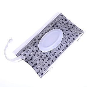 Baby Wet Wipe Pouch Bag Travel Wipes Case Reusable Refillable Wet Wipe Bag Cases Portable Travel Wipes Dispenser Wipe Pouches