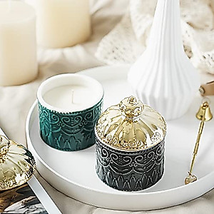 Luna cici Scented Candles Gifts Set for Women,Boss Lady Gifts for Women,Cute Ceramic Pine&Wood Aromatherapy Candles,Long Lasting,Non Toxic,Birthday Gifts for Friendship,Christmas Home Decor,12oz