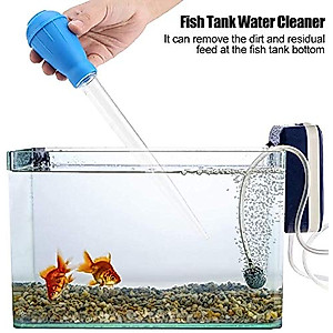 ACEONE Manual Fish Tank Water Changer Aquarium Dropper, 2Pcs 30ml Aquarium Clean Pipette Dropper, Fish Tank Cleaning Waste Remover, Aquarium Gravel Cleaning Straw