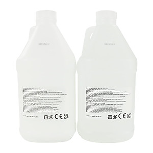 Amazon Basics 1/2 Gallon Clear Glue and 1/2 Gallon White Glue, 2-Pack Combo - Glue for Perfect Slime