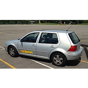 Zento Deals Caution Student Driver and Screaming Parent Car Magnet Funny New Driver Flexible Magnet 12" X 3" (1 Pack)