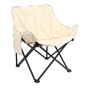 USB Heated Camping Chair Portable Foldable Travel Chair with 3 Levels Heating, Warmth and Comfort, Stainless Steel Frame, Slip Resistant Chair Feet, for Picnic, Fishing, Beach