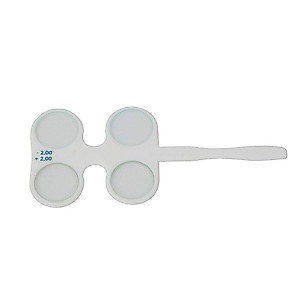 4 Units Optical Flipper Optometry Plastic Flip Trial Lens Plastic Confirmation Flipper Ophthalmic Flipper Optical Instruments (4pcs/Set (±0.50, ±1.00, ±1.50, ±2.00))