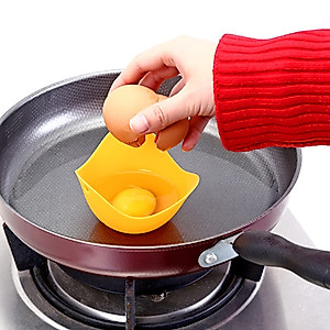 6 Pcs Egg Poacher,Poached Egg Maker,Non-Stick Poached Eggs Cups,for delicious poached eggs