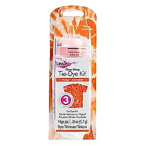 Tulip One-Step Tie-Dye Kit, Vibrant Colors for Fabric 4 fl oz, Orange