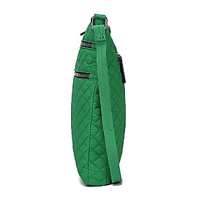 MKF Women's Quilted Cotton Crossbody Bag for Women Lightweight Crossover Shoulder Purse