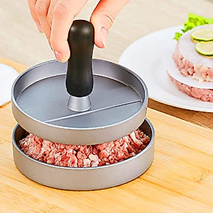 GPYG Hamburger Press, Burger Press Patty Maker with 100 Sheets Wax Paper, Non Stick Hamburger Press Patty Maker, Meat Beef Cheese Veggie Burger Patties Maker, Kitchen Gadgets
