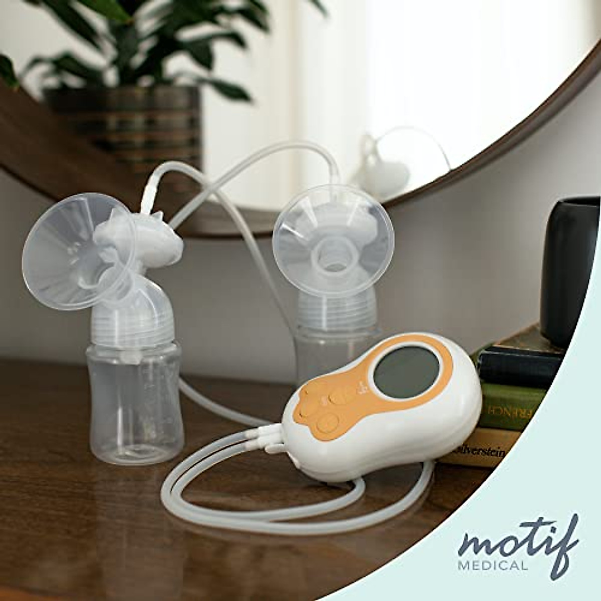 Motif Medical, Duo, Portable Double Electric Breast Pump, Easy, On-The-Go Pumping, Ideal for Travel Moms