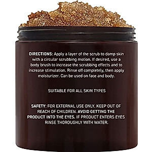 Brooklyn Botany Brown Sugar Body Scrub - Moisturizing and Exfoliating Body, Face, Hand, Foot Scrub - Fights Acne, Fine Lines & Wrinkles, Great Gifts For Women & Men - 10 oz