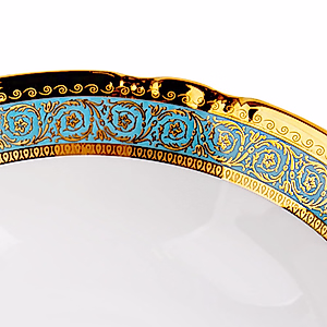 Egg Holder Magnificent Century Porcelain Egg Cup 4.72" (12 cm) Egg Cups for Soft Hard Boiled Eggs Stand