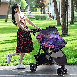 Nursing Cover Breastfeeding Scarf Space Galaxy- Baby Car Seat Covers, Infant Stroller Cover, Carseat Canopy(57)