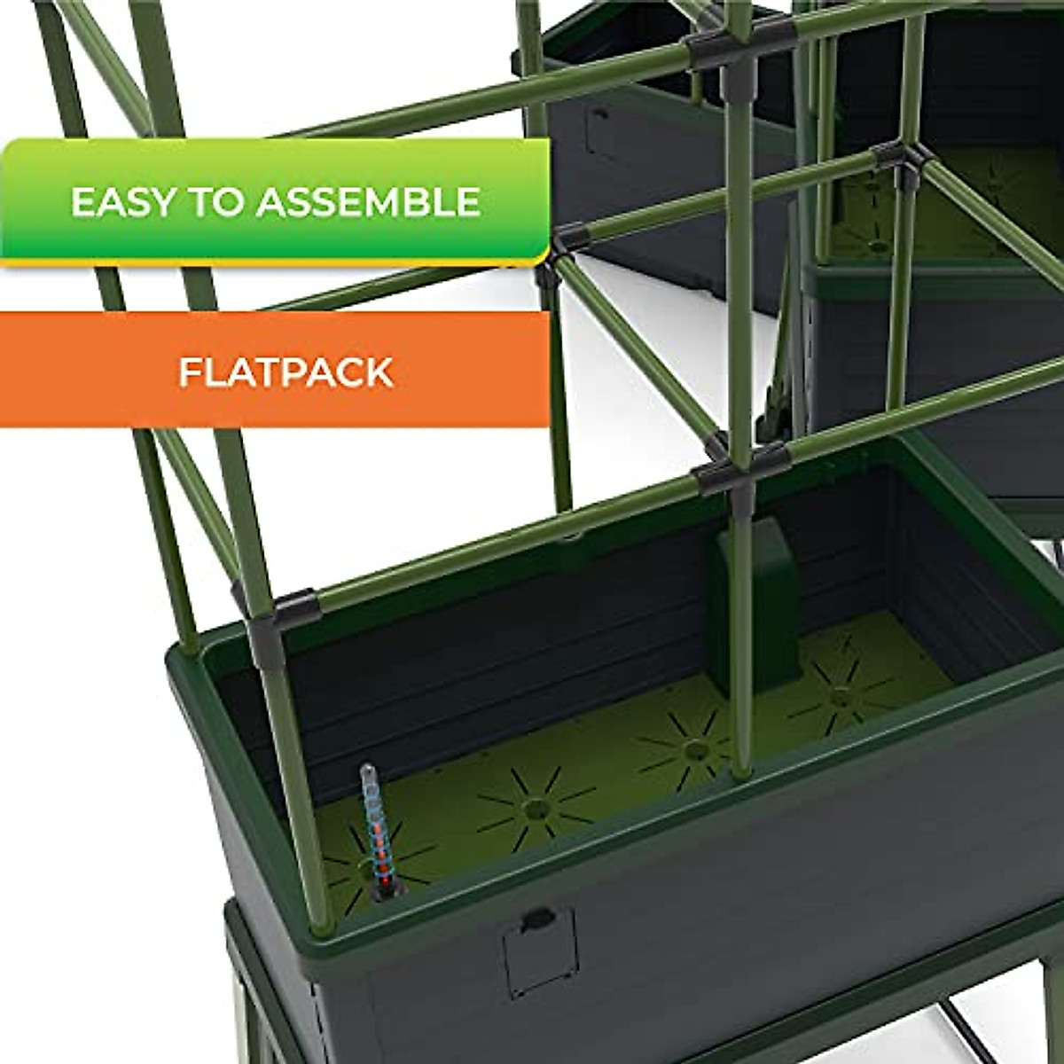 Bio Green JGL City Jungle Basic Model Plant Support, Charcoal Grey/Green