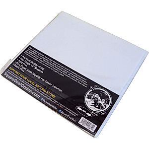 (500) 12" Record Inner Sleeves - 3-Layers of Archival Quality, Anti-Static HDPE with Rice Paper Enclosed Insert for Extra Rigidity #12IM