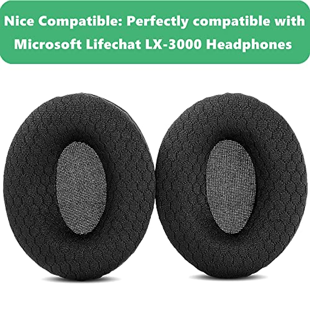 TaiZiChangQin Ear Pads Ear Cushions Mic Foam Kit Earpads Replacement Compatible with Microsoft Lifechat LX3000 LX-3000 LX 3000 Headphone
