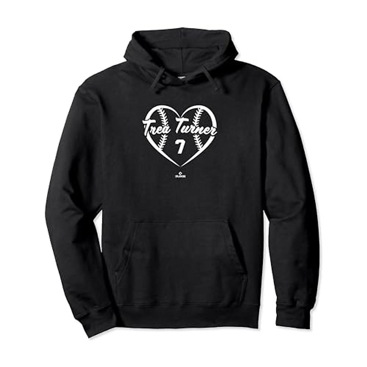 Baseball Heart Number Trea Turner Philadelphia MLBPA Pullover Hoodie