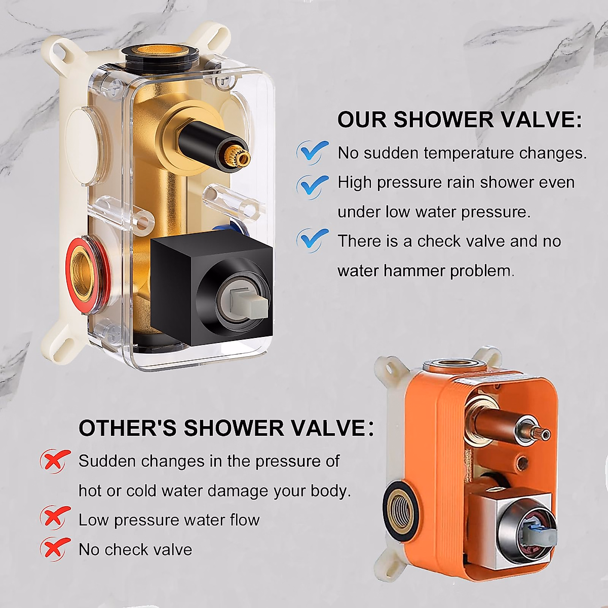 JOMEOO 12 Inch Matte Black Shower System, Wall Mounted High Pressure Rain Shower Head with Handheld Sprayer, Bathroom Luxury Black Shower Head Shower Faucet Set Rough in Valve Body and Trim