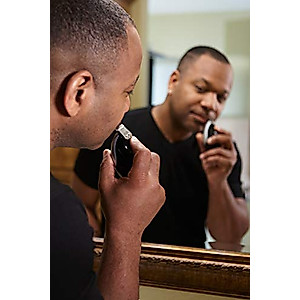 Andis 24870 Trim 'N Go Cordless Beard/Hair Trimmer Kit for Beard, Mustache, Stubble, Ear & Body Grooming – Close Cutting T-blade Zero Gapped - Black/Silver, 14-Piece