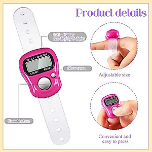 Electronic Finger Counter,(3 Pack),5 Digit LCD Electronic Digital Display Finger Hand Tally Counter Counting for Golf,Goods Counting,Lap & Knitting.