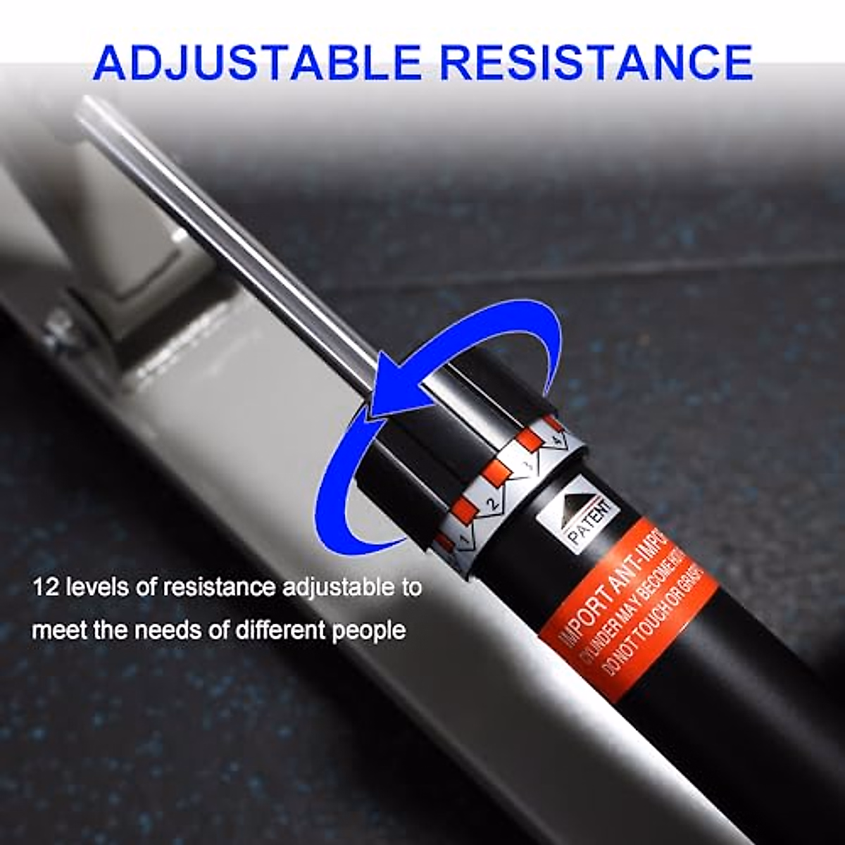 J Bryant Rowing Machine, 12 Levels of Resistance Adjustment Hydraulic Rowing Machine Home Compact Fitness Equipment, 300LBS Loading Capacity