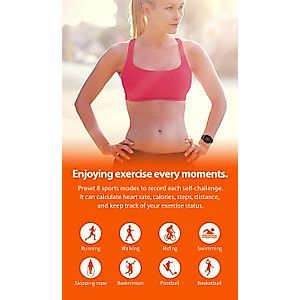 Smart Watches for Men Activity Fitness Tracker with Bluetooth Call Heart Rate Blood Pressure Blood Oxygen Sleep Monitor IP67 Waterproof 1.54" Touch Screen Smart Watch for iOS Android (Black)