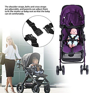 ViaGasaFamido Baby Seat Harness Belt, Universal 5 Point Adjustable Baby Seat Belt High Chair Straps for Kids Stroller Pram Buggy Pushchair(New A Type)