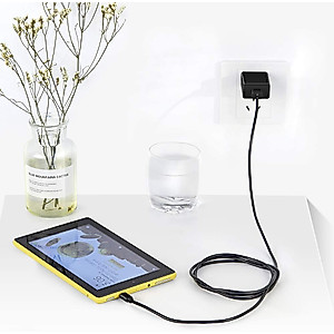 Charger Made for Fire HD7 8 10,Fire Max 11 Tablet,Fast Charging with 6.6Ft Type-C Micro USB Cable for Charging All-New Fire HD 6 7 8 10/Fire HD7 8 10Plus Tablet/Kids Pro Kids Edition/E-Reader