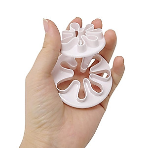 Honbay 6PCS Plastic Paint Splatter Cookie Cutter Set CupCake Decorating Gumpaste Fondant Mould for Cake Cupcake Decoration and Polymer Clay Crafting Projects (2 Size)