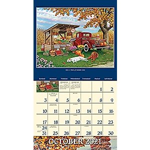 John Sloane's Country Seasons 2021 Deluxe Wall Calendar