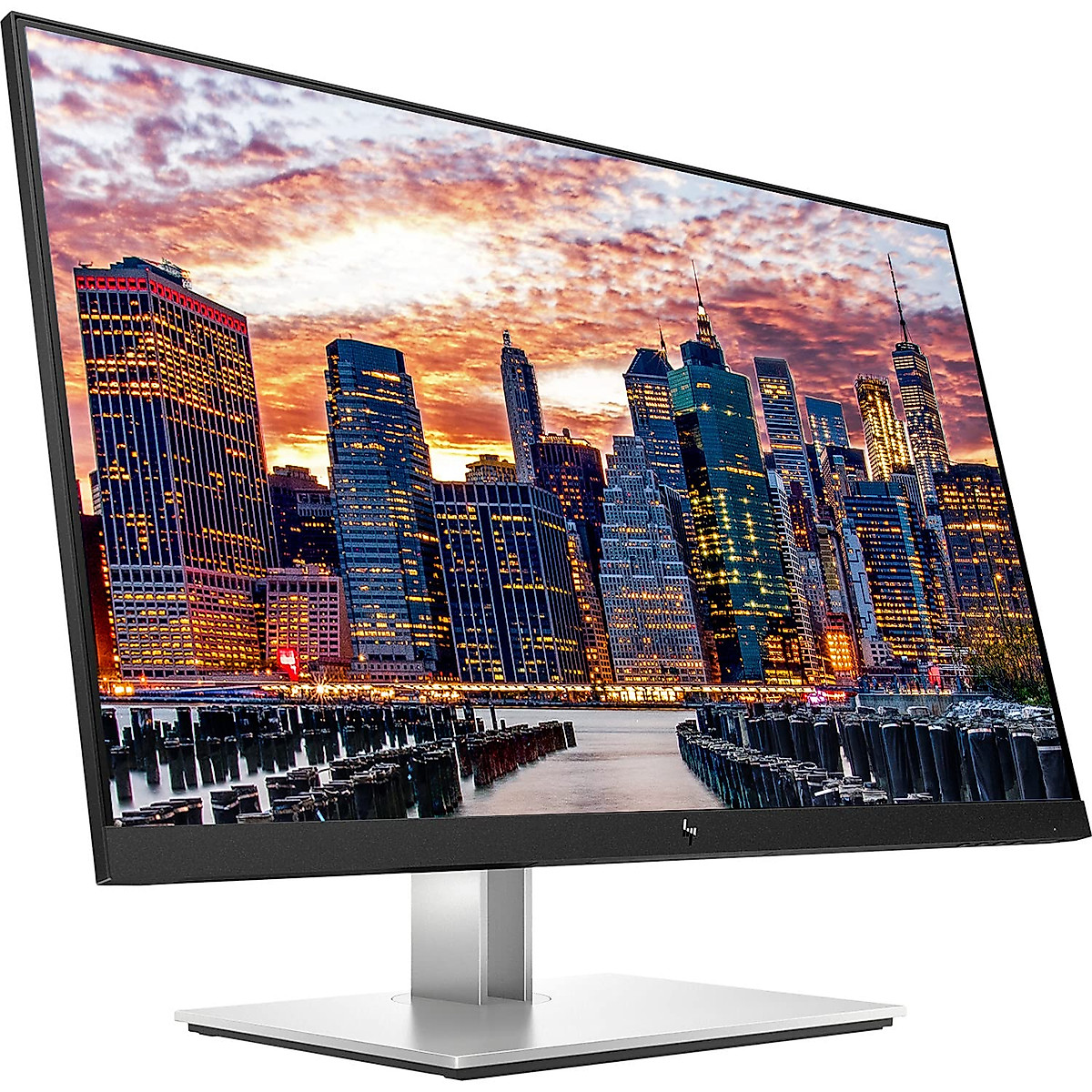 HP EliteDisplay E27 G4 27 Inch IPS FHD Monitor Bundle with Blue Light Filter, HDMI, DisplayPort, HDMI to USB-C Adapter, Compatible with, MacBook Pro & Air, iPad, iPhone