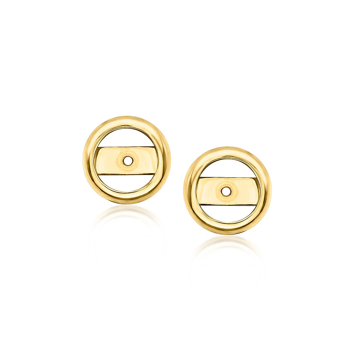 Ross-Simons 14kt Yellow Gold Bezel Earring Jackets