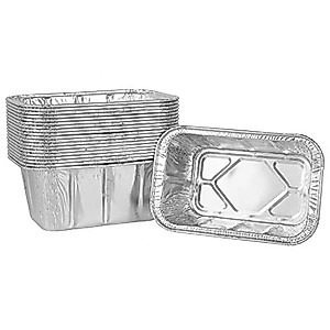 Aluminum Foil Grill Drip Pans, BBQ Grease Trays for Blackstone 17 and 22 Inch Grill Griddles with Back Grease Cup, 20 Pack