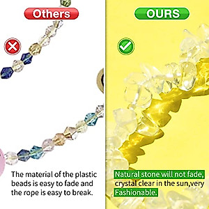 BEACE Phone Charms/Chain Strap for Women-Cell Phone Case Lanyard Wrist Strap-Natural Gemstone Charms for Airpods Pro2