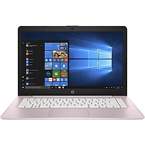 HP Stream Laptop 14-cb122ds 14-inch HD Notebook Intel Celeron N4020 4GB DDR4 RAM; 64GB eMMC Computer Storage, Wifi Bluetooth HDMI, Windows 11 Home S, Rose Pink (Renewed)