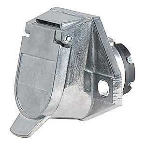 CURT 58170 Vehicle-Side 7-Pin Round Trailer Wiring Harness Socket