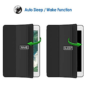 JETech Case for iPad Air 1st Edition (NOT for iPad Air 2/3/4/5), 9.7 Inch, Smart Cover with Auto Wake/Sleep (Black)