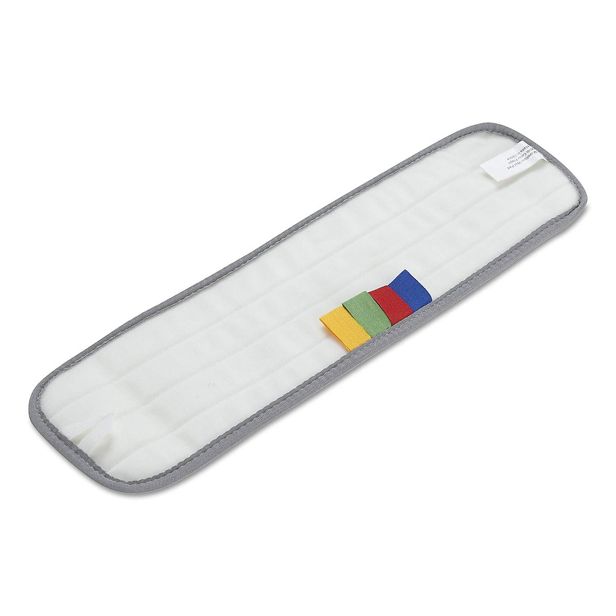 Boardwalk Microfiber Mop Head, Blue, 18 X 5, Split Microfiber, Hook and Loop Back, Dozen