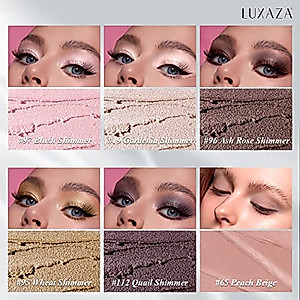 LUXAZA 6 PCS Mauve Brown Neutral Eyeshadow Stick Set, Cream Eye Shadow Pencil Makeup, Shimmer And Matte Eye Pencil,Brightener Highlighter Eyeliner Crayon Make up