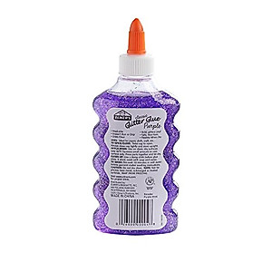 Elmer's Liquid Glitter Glue, Washable, Purple, 6 Ounces, 1 Count - Great For Making Slime