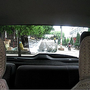 Qiilu New Auto Car Wide Angle Rear Lens Reversing Parking Window Lens Sticker