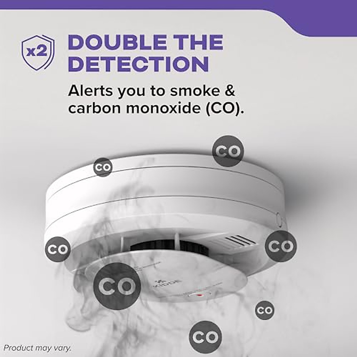 Kidde Smoke & Carbon Monoxide Detector, AA Battery Powered, LED Warning Light Indicators, 2 Pack