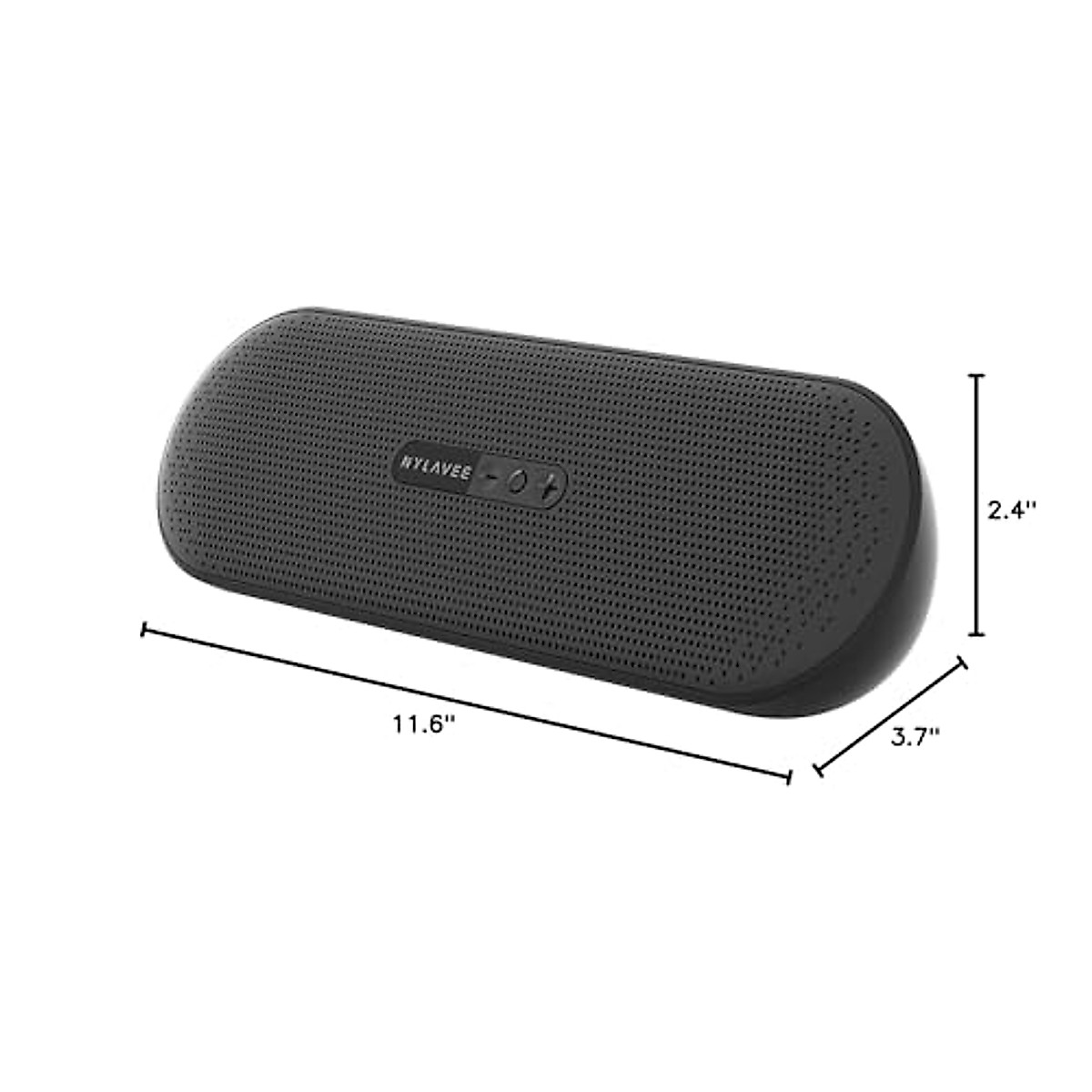 Nylavee Computer Speakers, PC Sound bar for Desktop, HiFi Stereo Soundbar, Large Speaker Drivers, 3.5mm Aux-in Connection, USB Powered Mini Speaker Soundbar for Desktop Monitor, PC, Laptop, Tablets