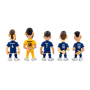 MINIX Figure 7 Cms Pack of 5 (Branches, Neymar, Messi, Mbappé, Donnaruma) from PSG