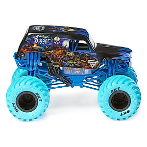 Monster Jam, Official Son-uva Digger Monster Truck, Collector Die-Cast Vehicle, 1:24 Scale, Kids Toys for Boys Ages 3 and up